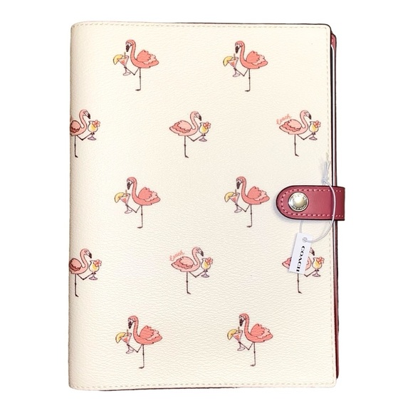 Coach | Accessories | Coach Flamingo Print Notebook | Poshmark